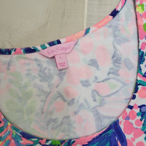 Lilly Pulitzer | Dresses | Lilly Pulitzer Womens Dress Large Pink Gumbo ...